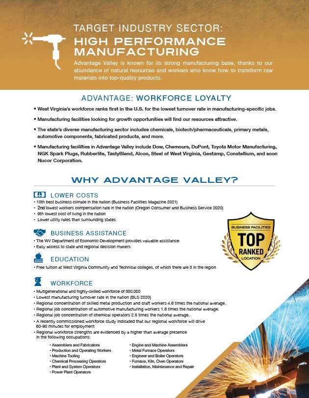 High Performance Manufacturing - Advantage Valley